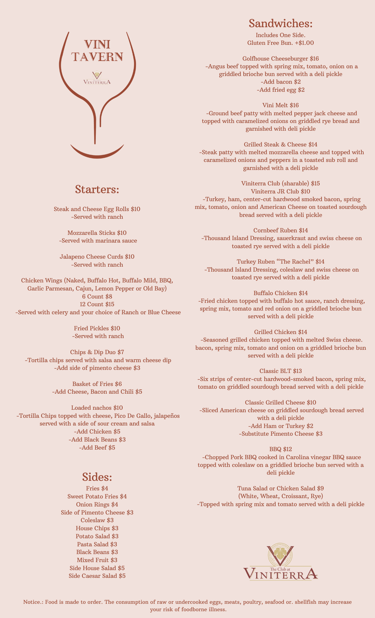 Vini Tavern - The Club at Viniterra